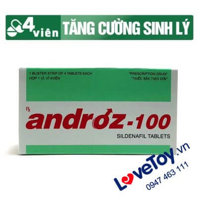 Androz 100 mg Có tốt không? Tác Dụng, Cách Sử Dụng? Giá bao nhiêu?