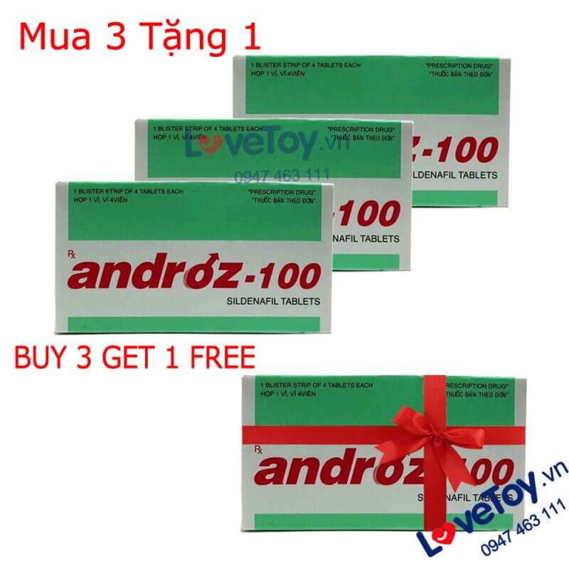 Androz 100 mg Có tốt không? Tác Dụng, Cách Sử Dụng? Giá bao nhiêu?